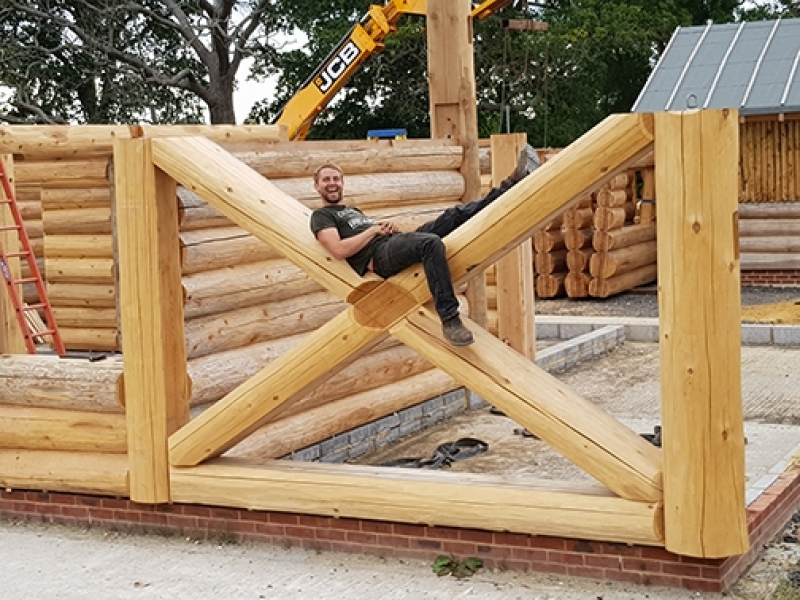 Log and Timber Robot Assisted Log Building Gallery - Nicola Logworks