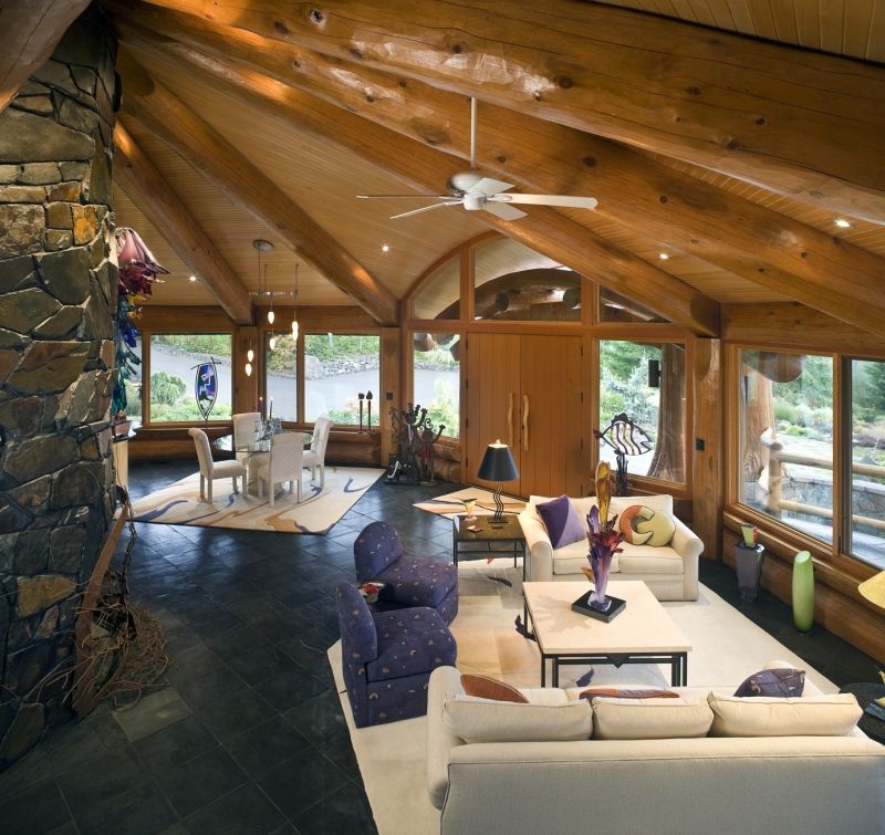 Post and Beam Log Homes - Nicola Logworks